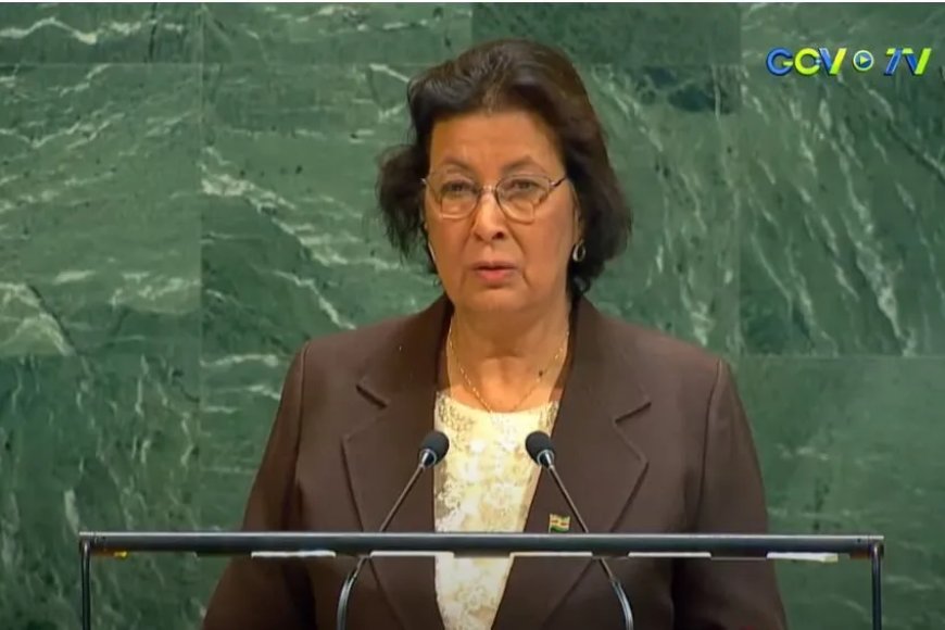 President Jennifer Geerlings-Simons voert woord in de VN - Suriname Nieuws