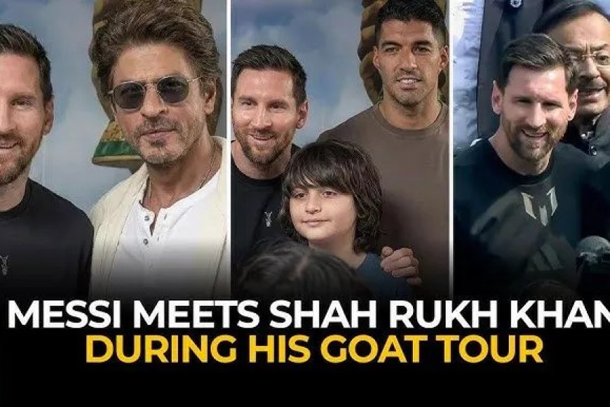 ‘King’ Khan ontmoet ‘God’ Messi: Shah Rukh Khan en Lionel Messi steken ...