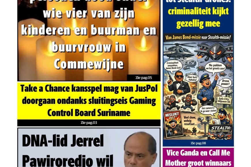 Dagblad Suriname, maandag 29 december 2025 - Suriname Nieuws